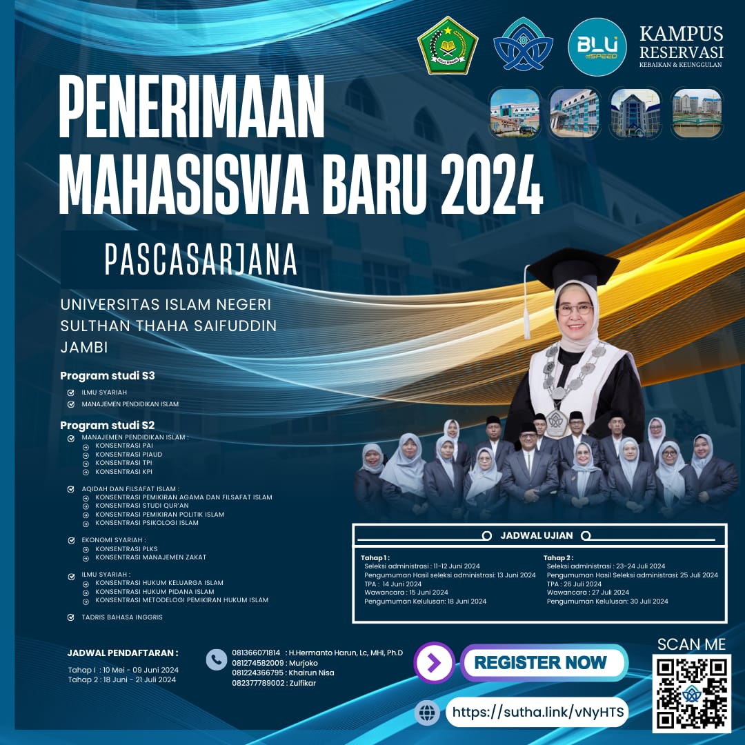 Pendaftaran Pascasarjana – PMB UIN Jambi